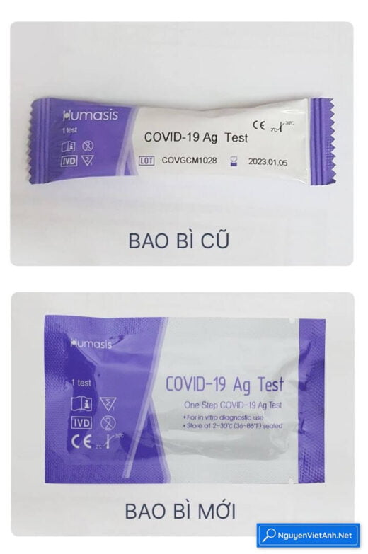 Bộ kit Test nhanh covid Humasis - Humasis covid-19 Ag Test